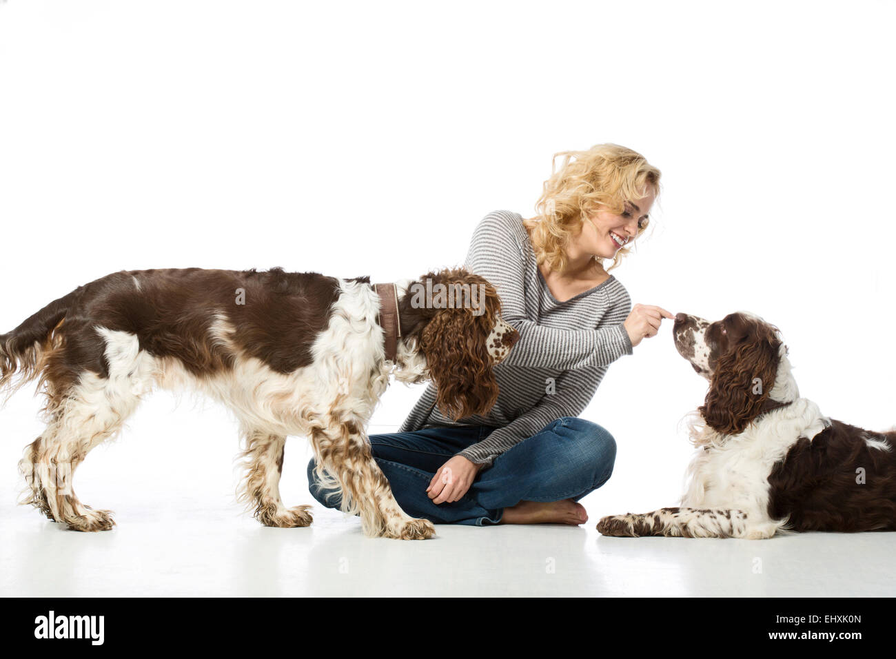 Young women with dogs hi-res stock photography and images - Alamy