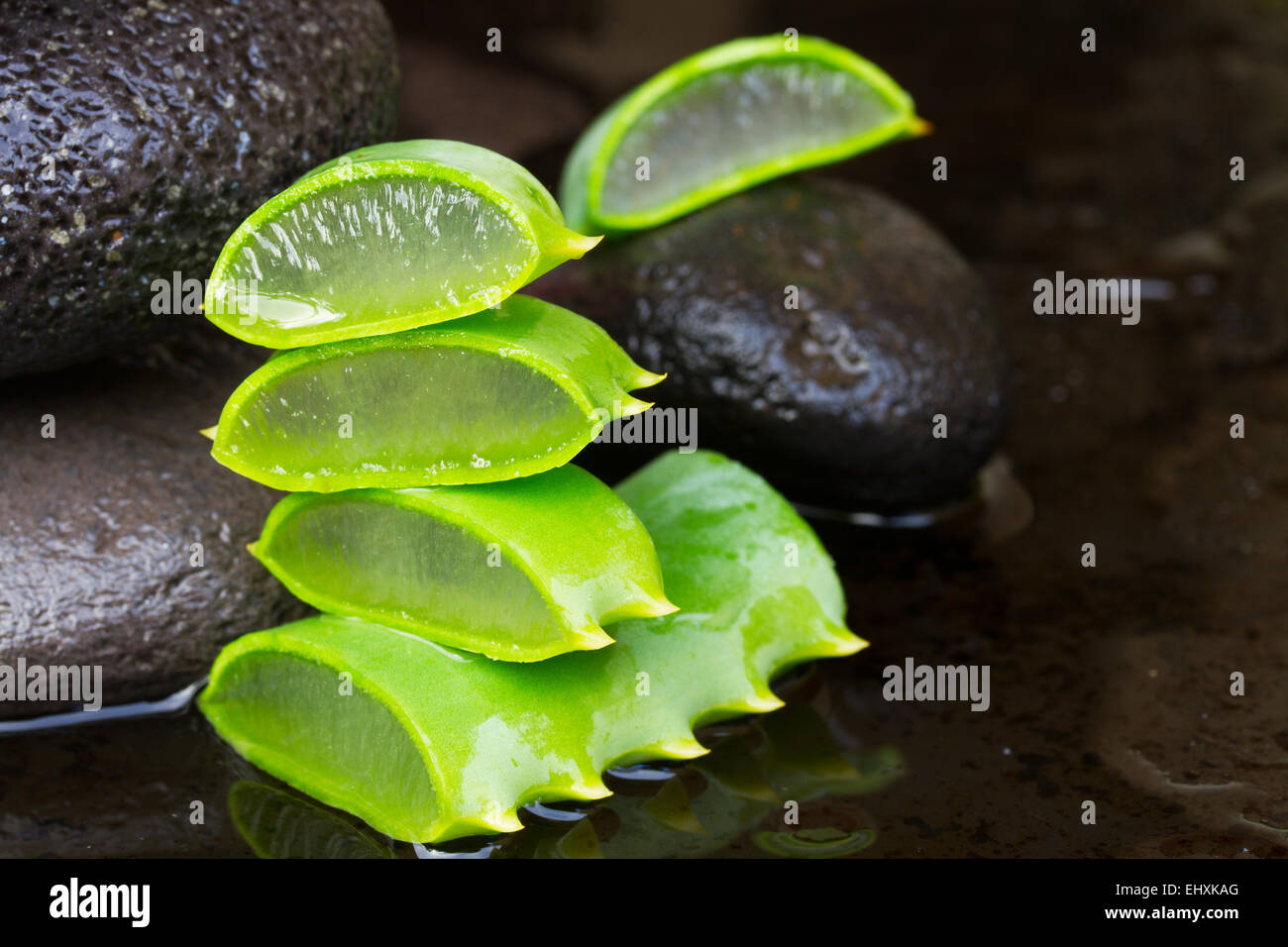 aloe vera spa Stock Photo - Alamy