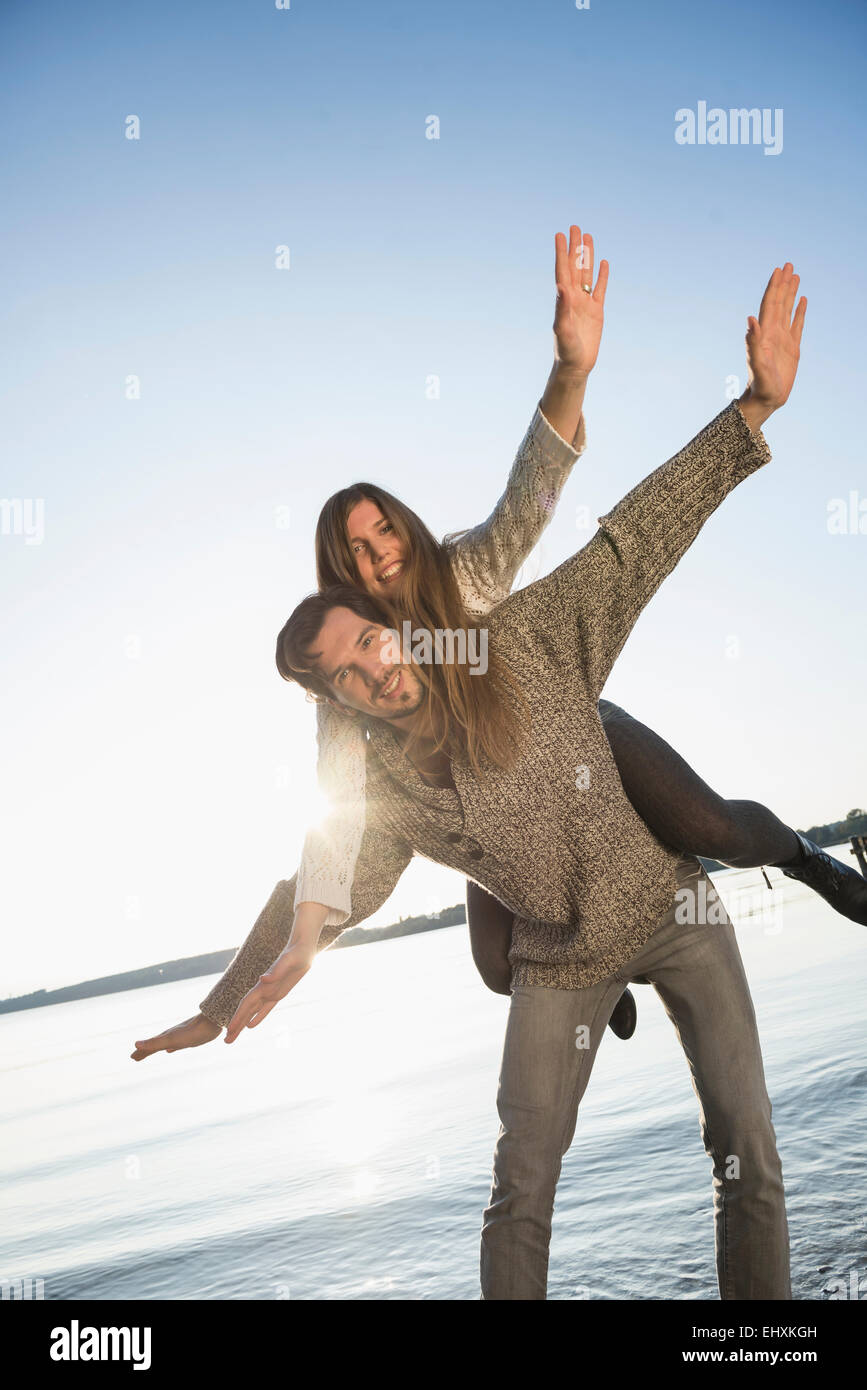 Riding piggyback hi-res stock photography and images - Alamy