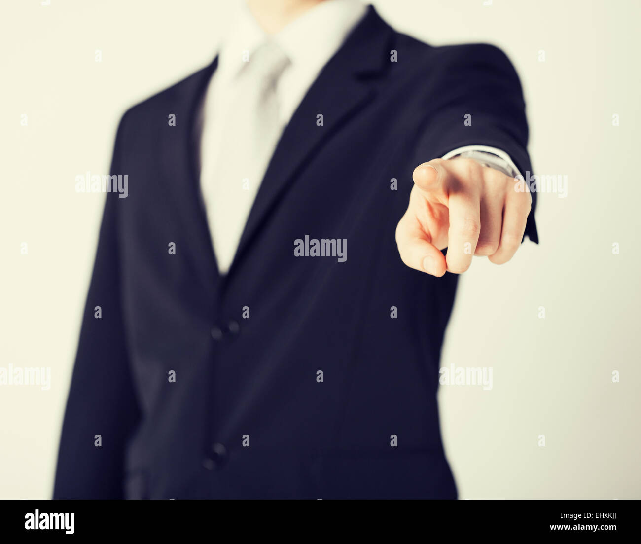 man pointing his finger at you Stock Photo - Alamy