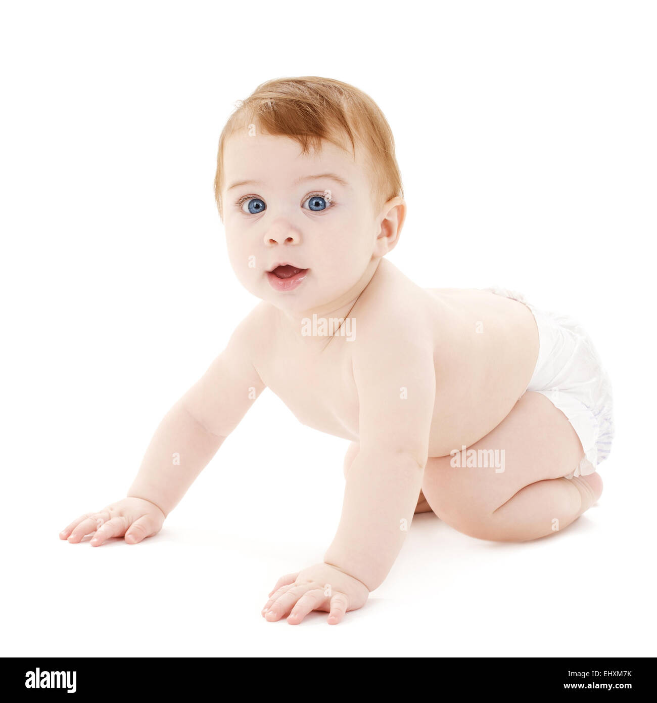 crawling curious baby Stock Photo - Alamy