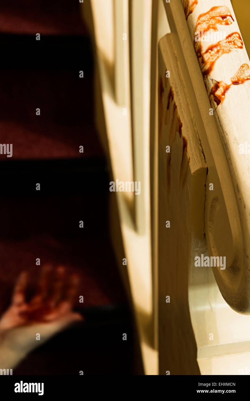 Hand print blood hi-res stock photography and images - Alamy