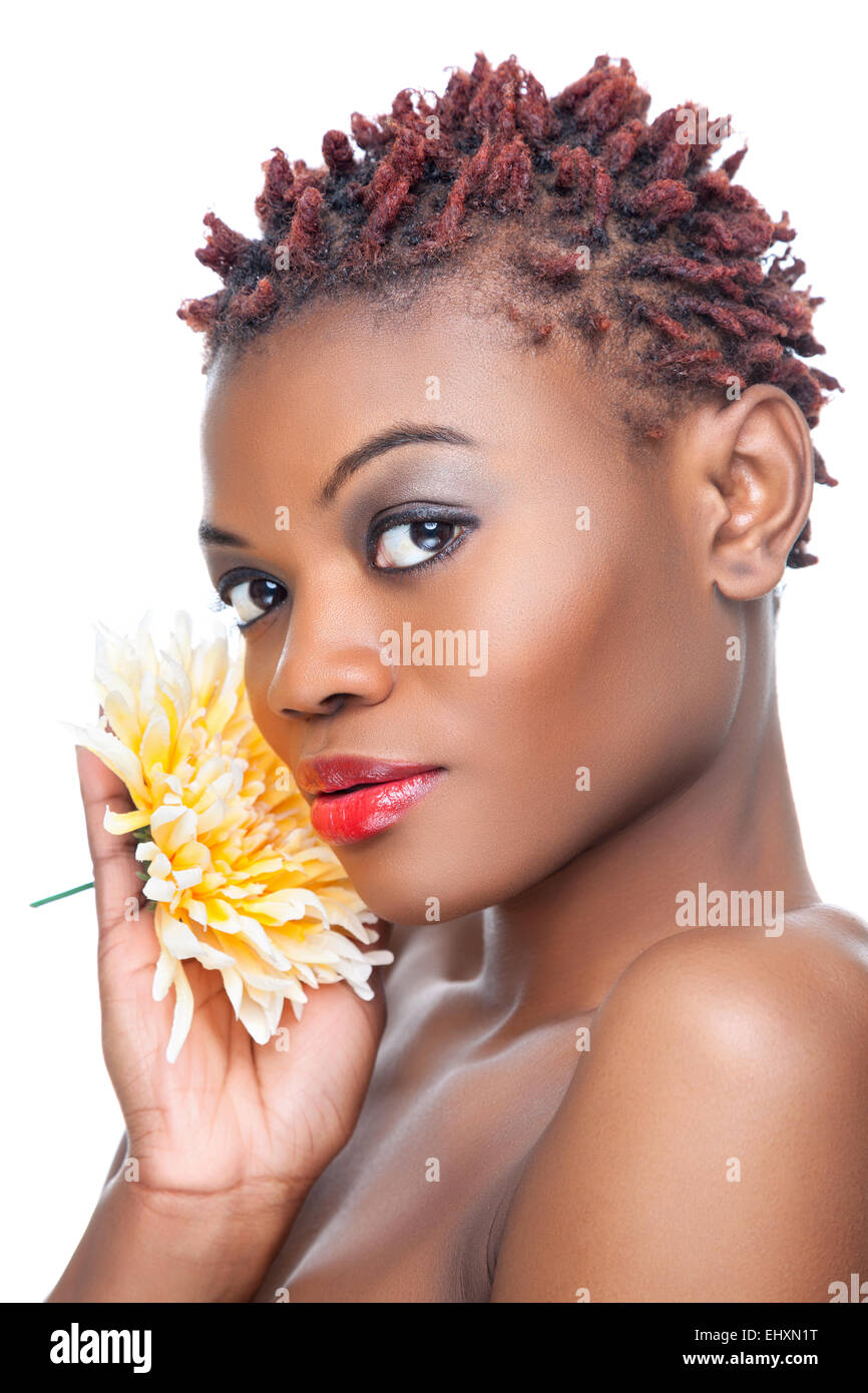 Red spiky flower hi-res stock photography and images - Alamy