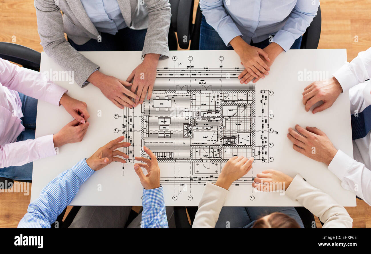 Blueprint table hi-res stock photography and images - Alamy