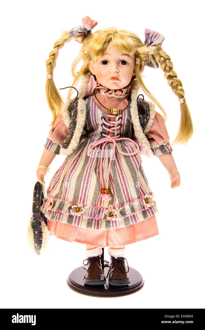 Old fashioned porcelain doll hi-res stock photography and images - Alamy