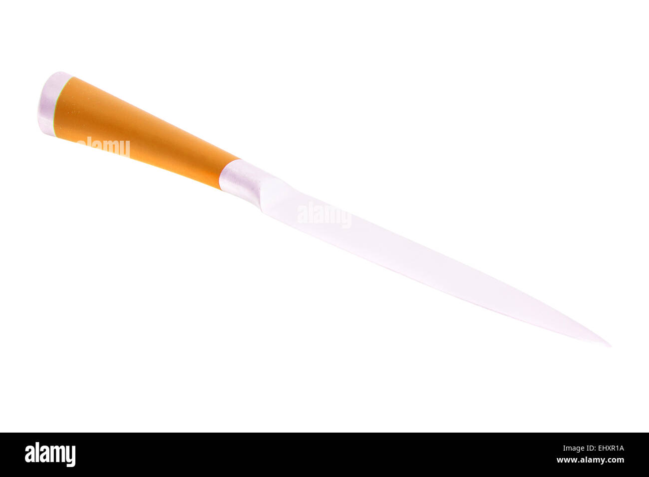 Steel Kitchen Knife. Isolated Stock Photo - Alamy