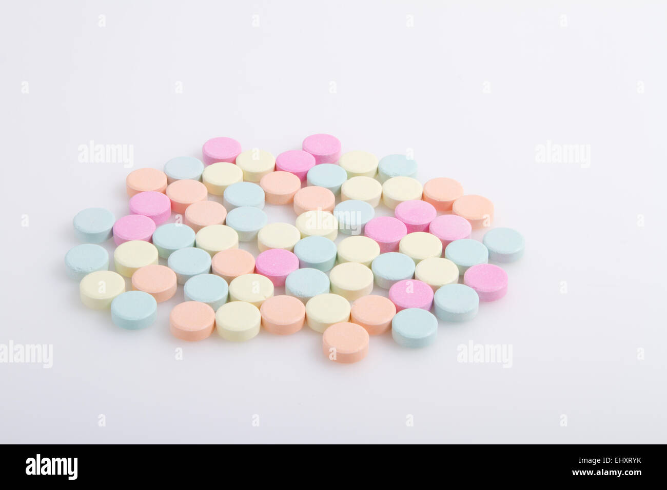 assorted colors of pills Stock Photo - Alamy