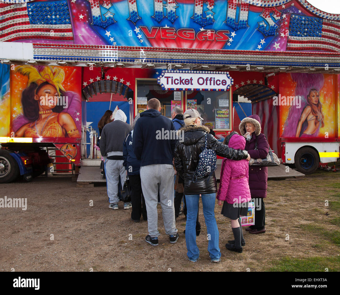 Ticket office at Southport, Merseyside, UK 18th March, 2015. Queue at ...