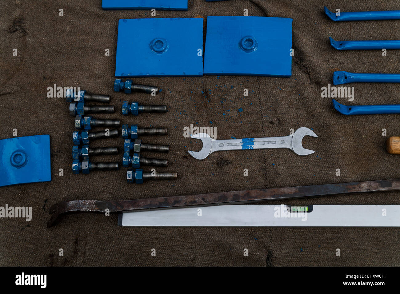 Tool accessories for fixing maypole Stock Photo - Alamy