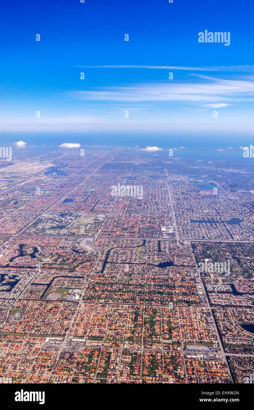 Miami birds eye view hi-res stock photography and images - Alamy