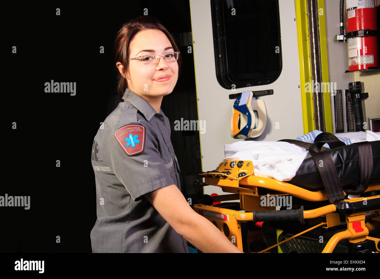 Emt stretcher ems ambulance hi-res stock photography and images - Alamy