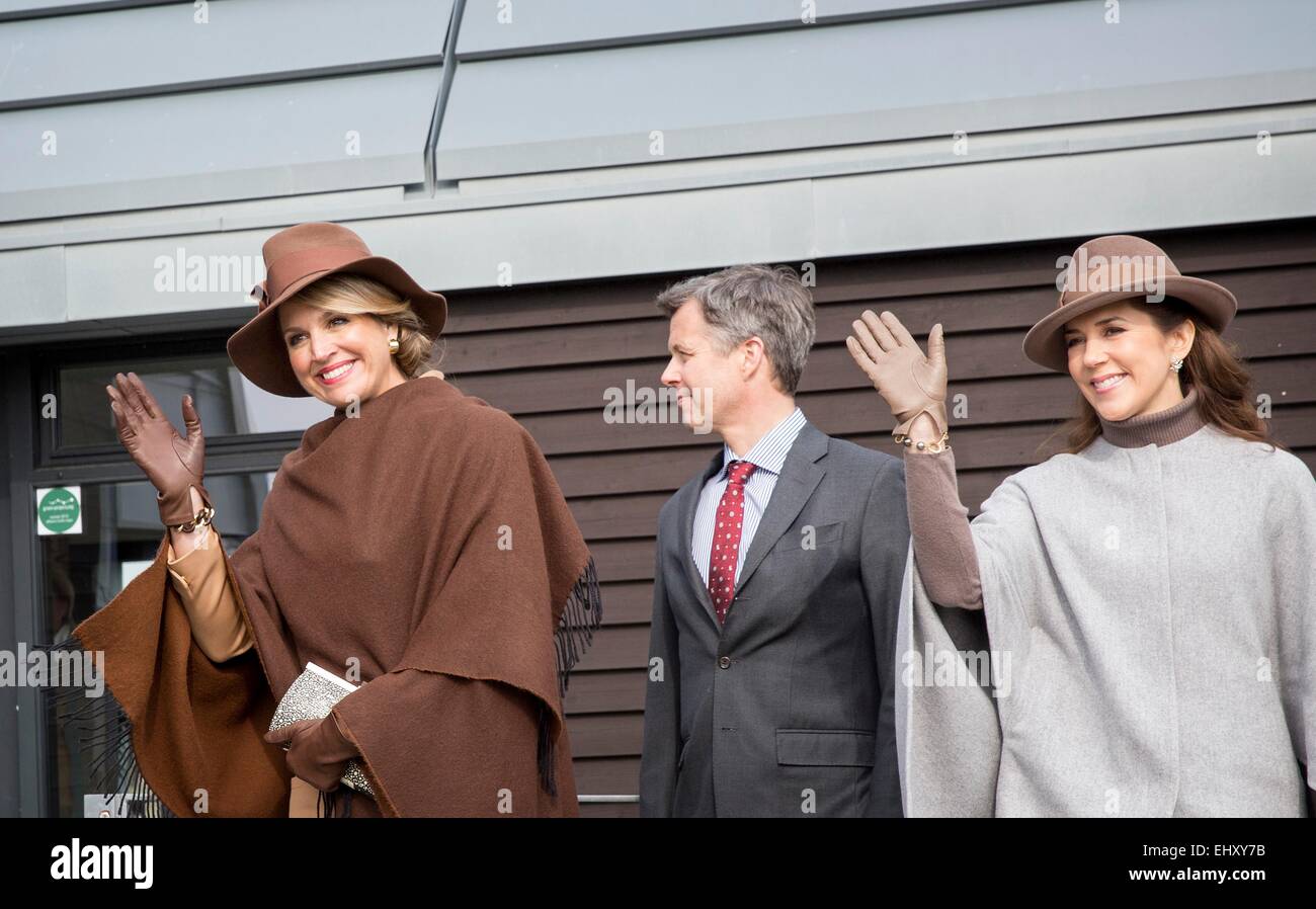 Samso Island, Denmark. 18th Mar, 2015. Queen Maxima of The Netherlands ...