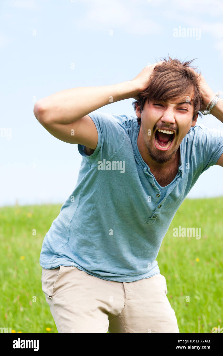 Man freaking out hi-res stock photography and images - Alamy