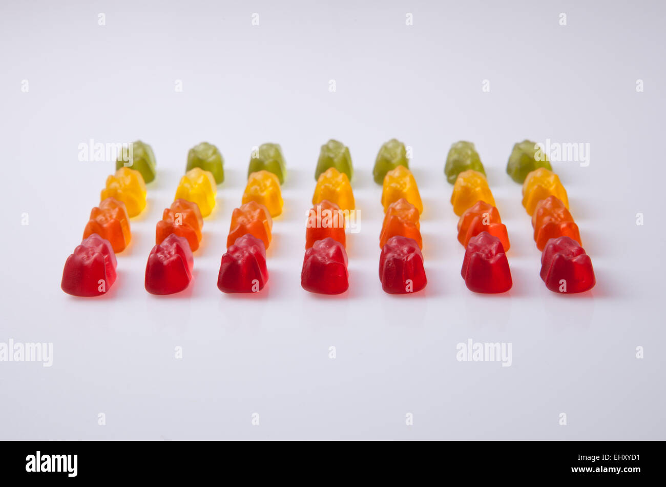 Gummy bear rows hi-res stock photography and images - Alamy