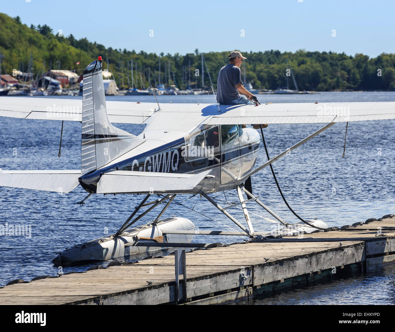 Refuelling float plane hi-res stock photography and images - Alamy