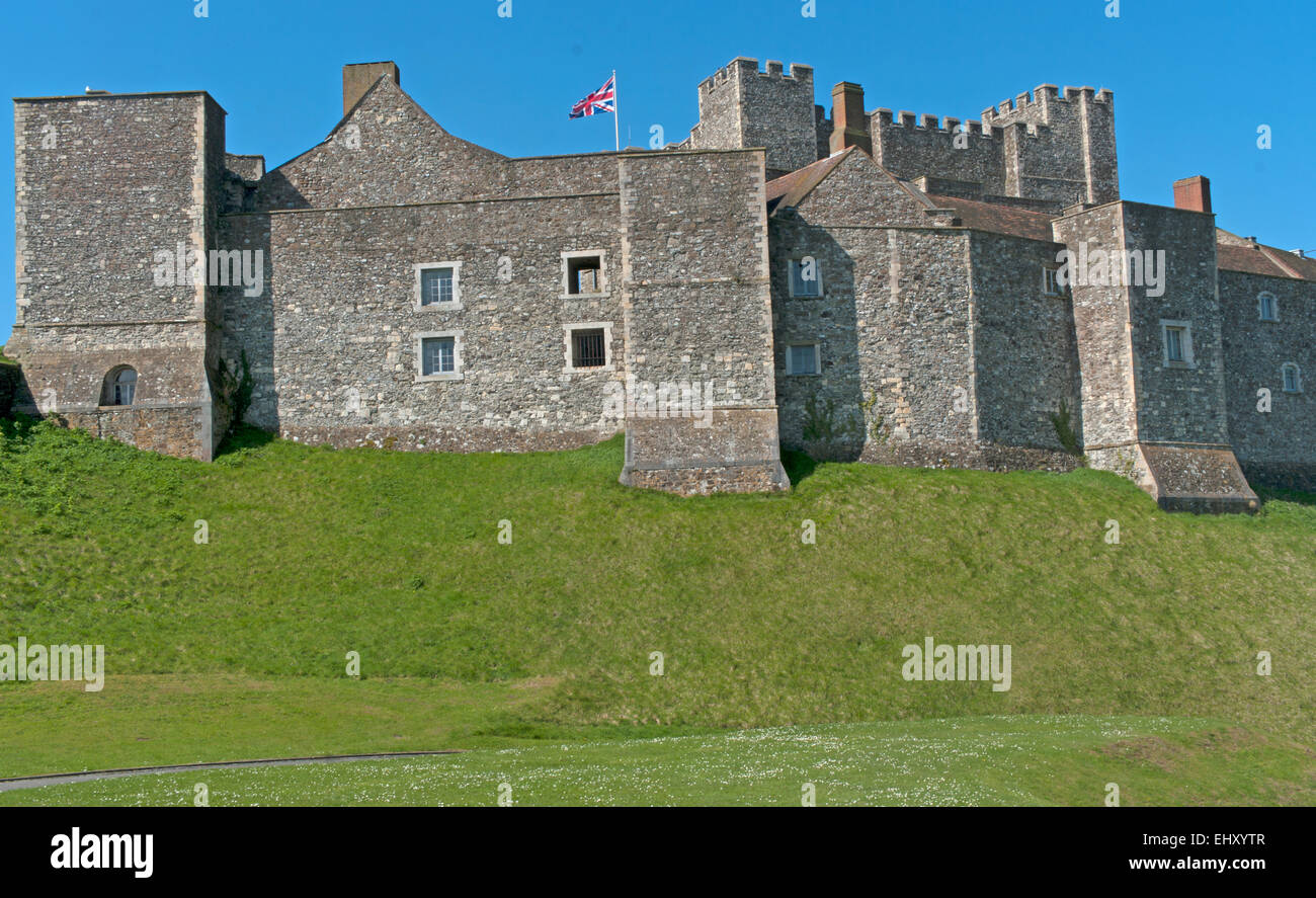 Dover Castle, Inner Bailey Wall, Henry ll Great Tower, Dover, Kent ...
