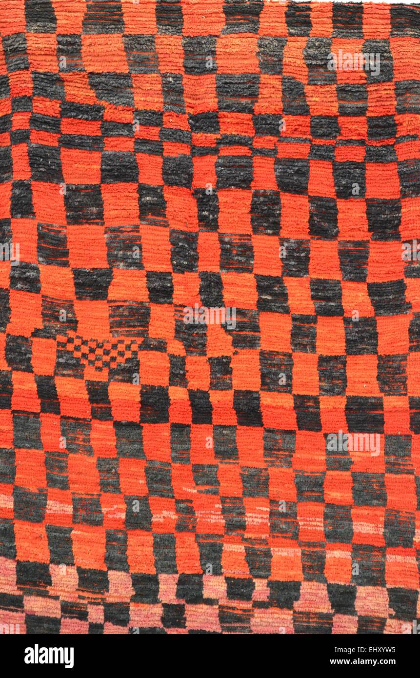 Moroccan carpet, modern design, wool Stock Photo - Alamy