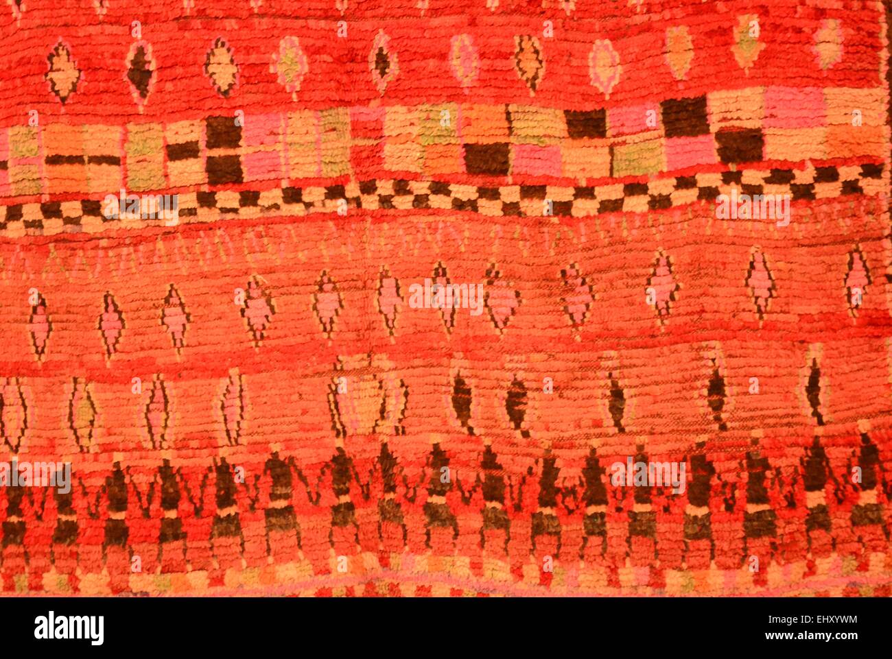 Moroccan carpet, modern design, wool Stock Photo - Alamy