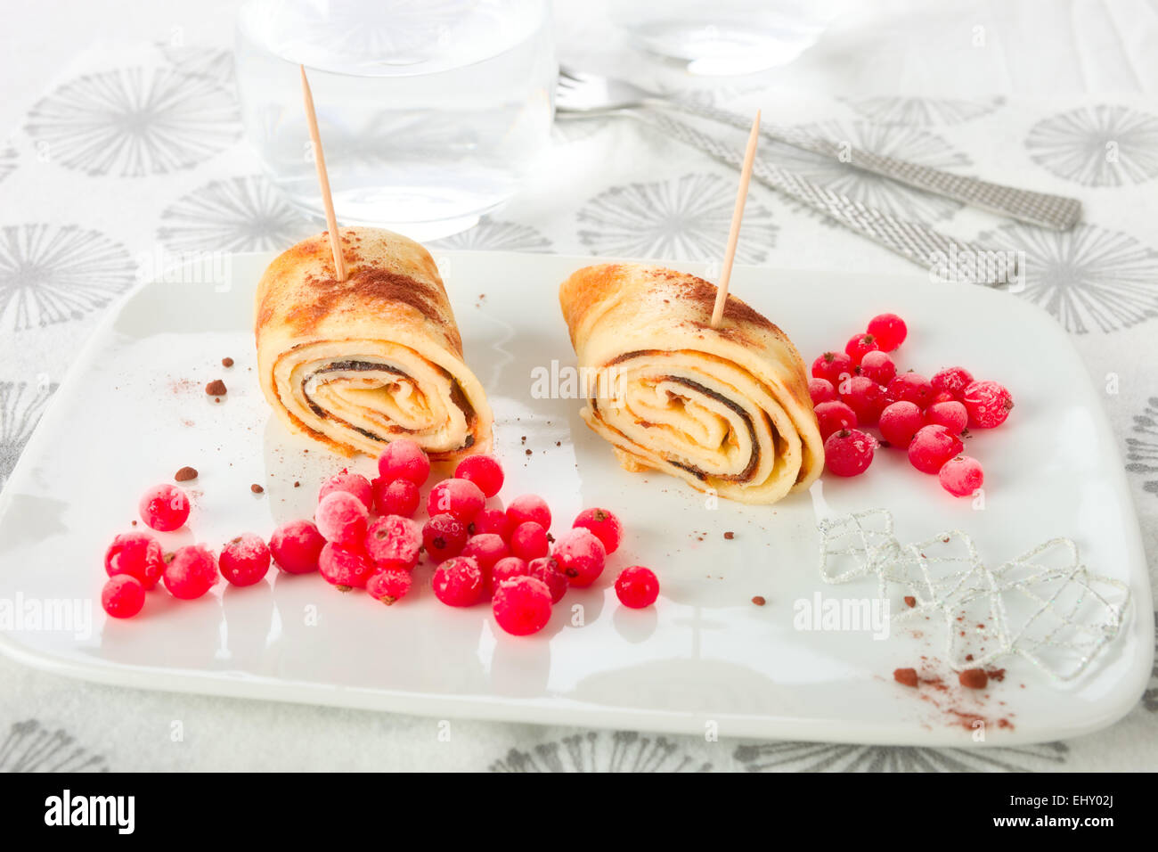 Rolled crepe hi-res stock photography and images - Alamy