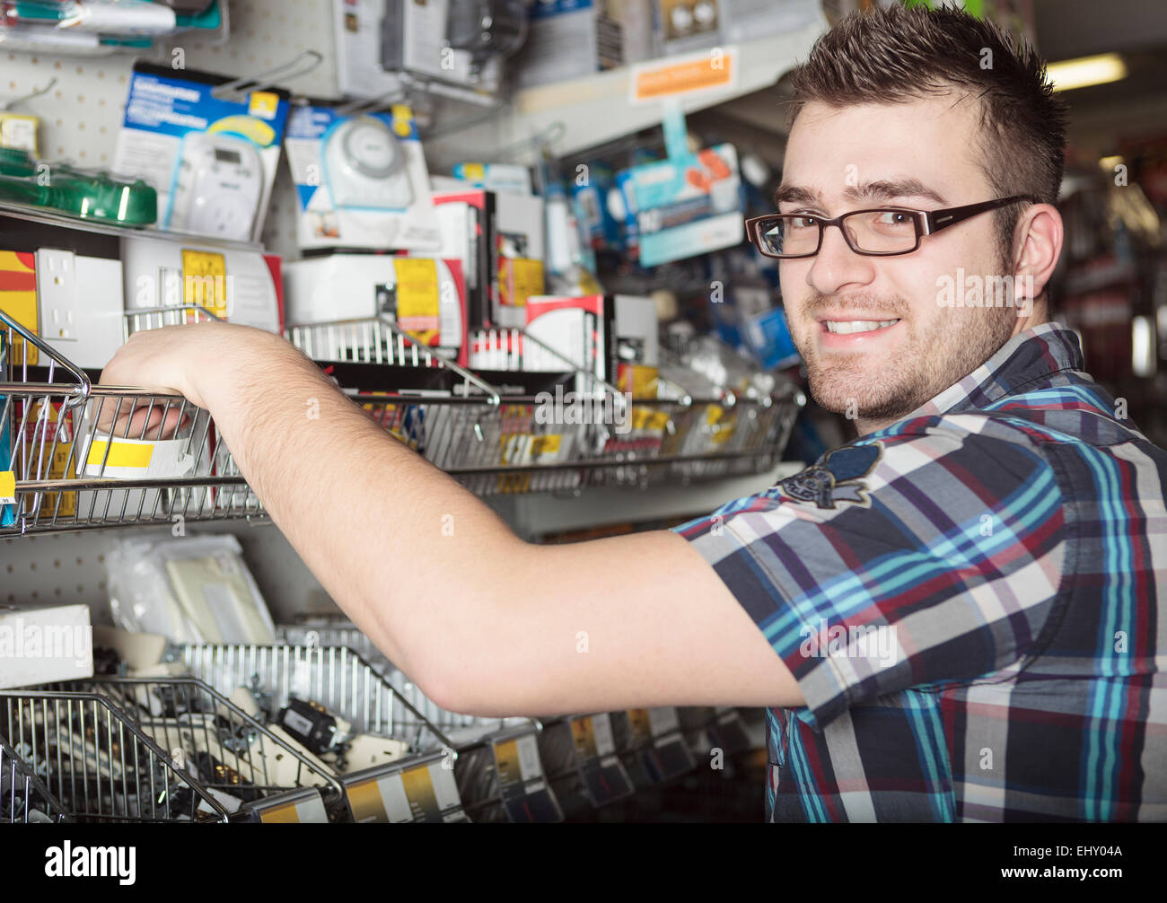 hardware store client do some shopping for his project Stock Photo - Alamy