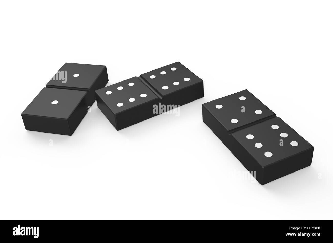 domino isolated on white background Stock Photo - Alamy