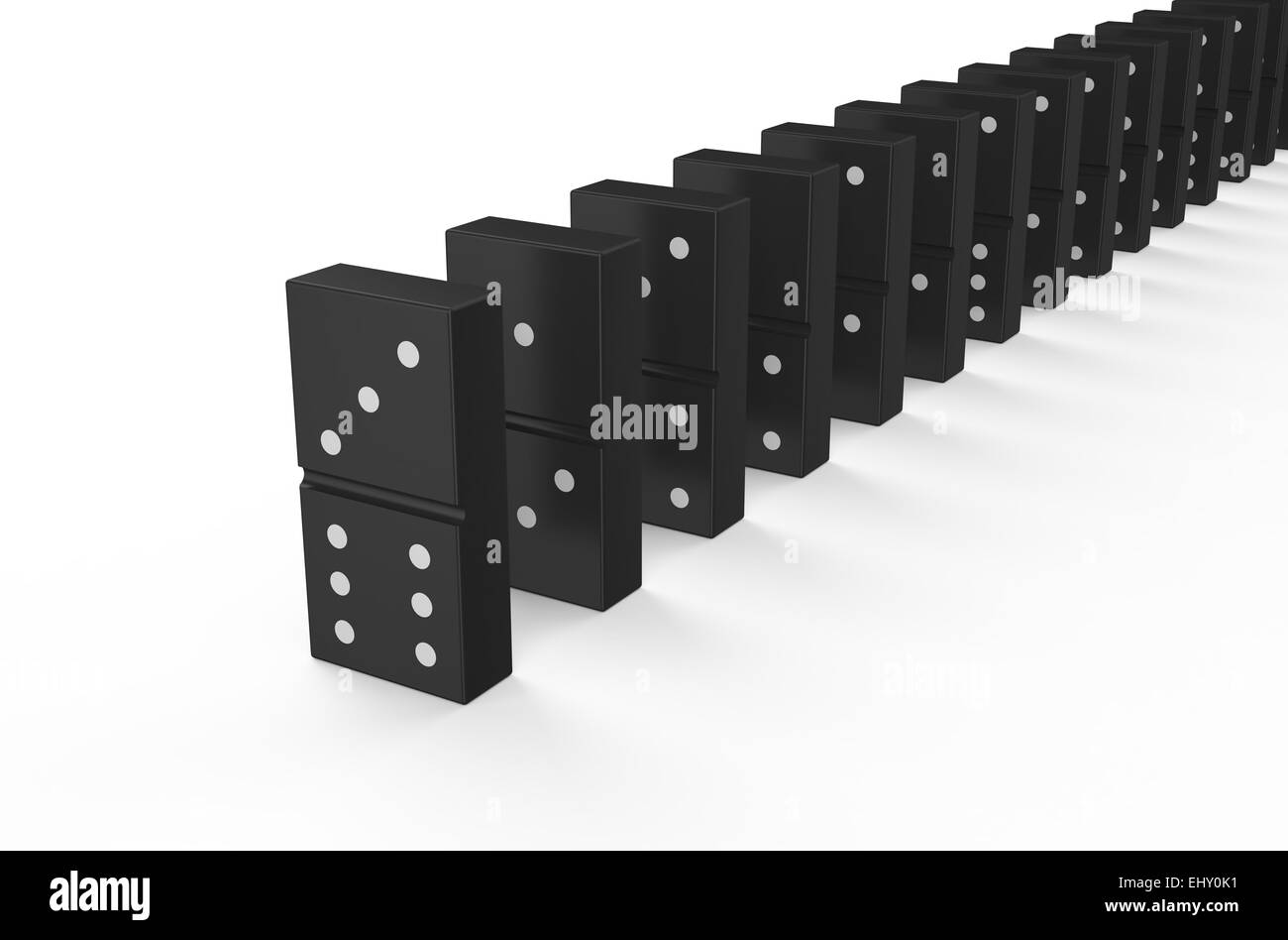 domino isolated on white background Stock Photo - Alamy