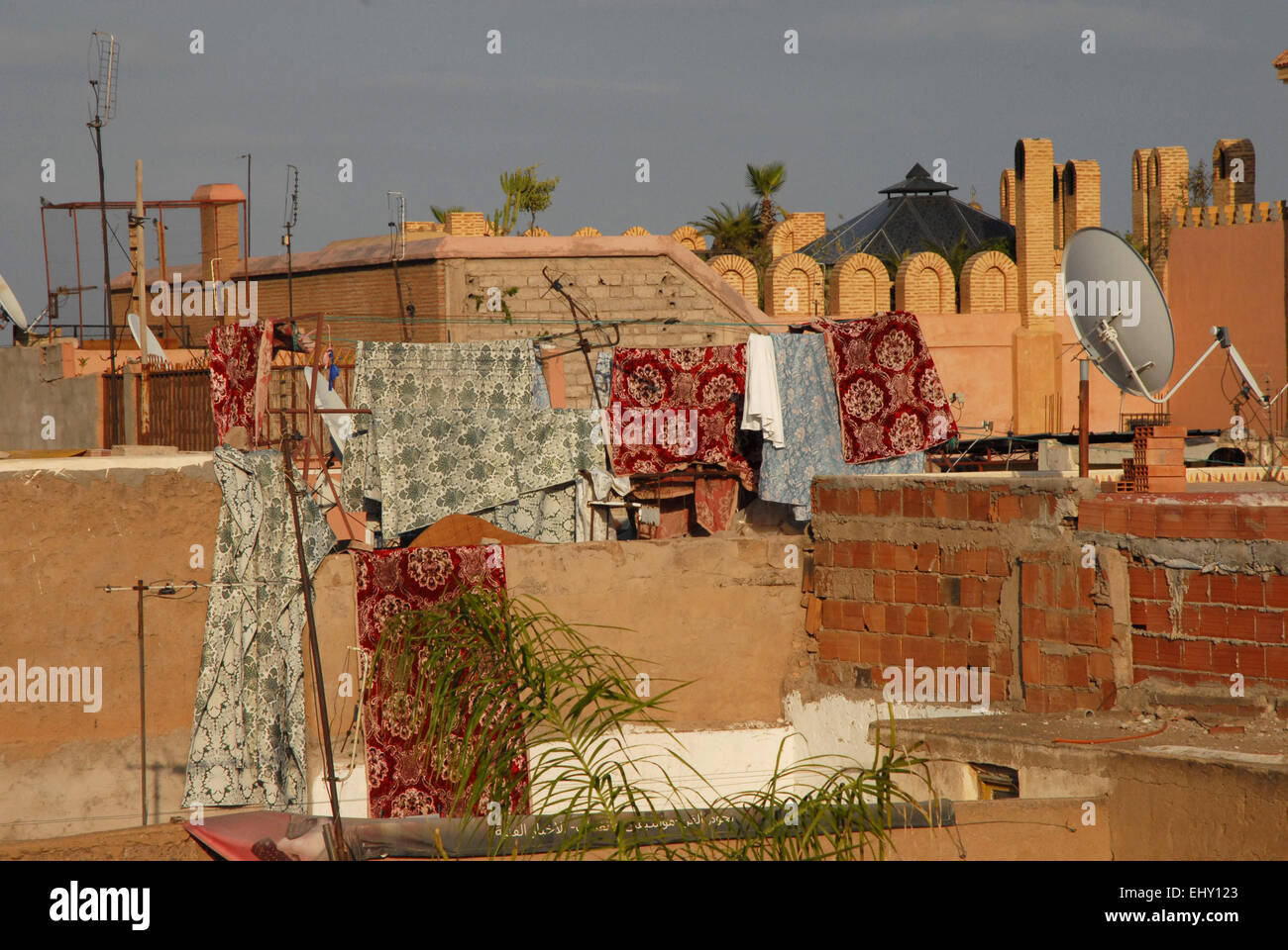 Marrakesh rooftops hi-res stock photography and images - Alamy