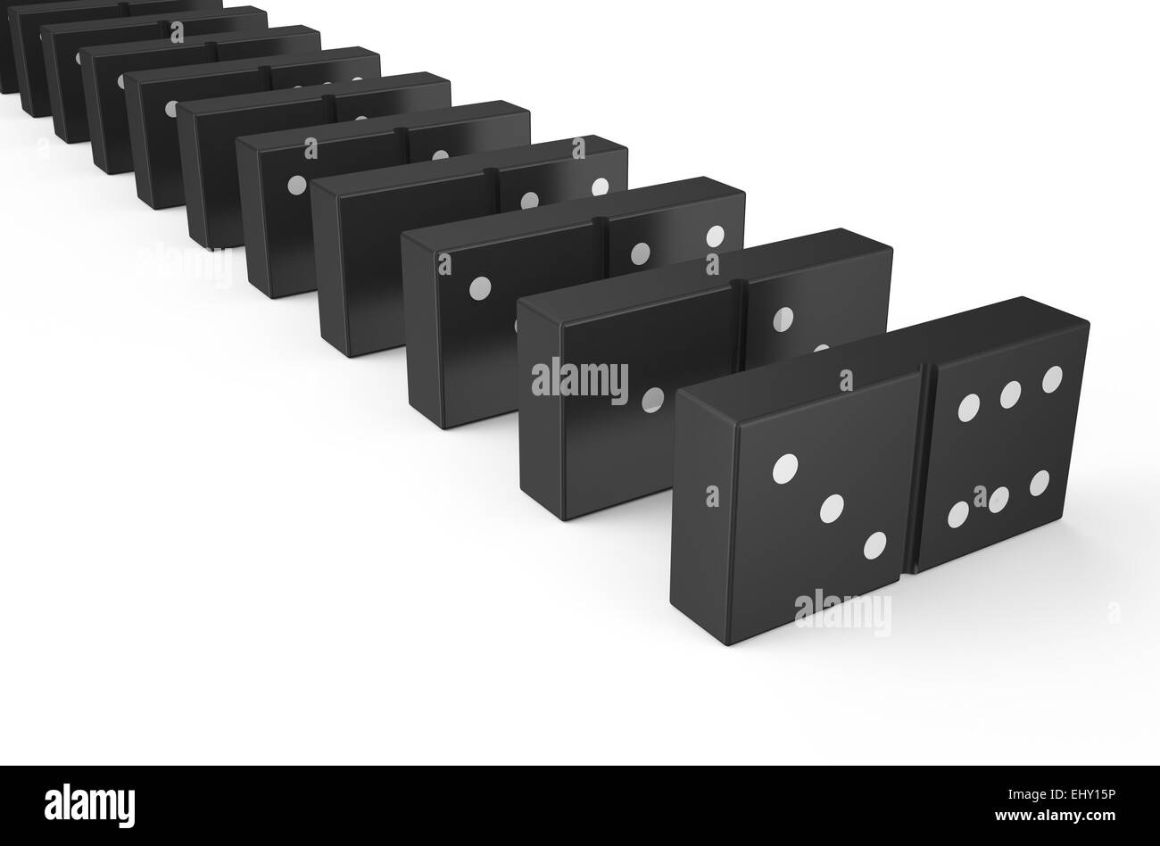 domino isolated on white background Stock Photo - Alamy