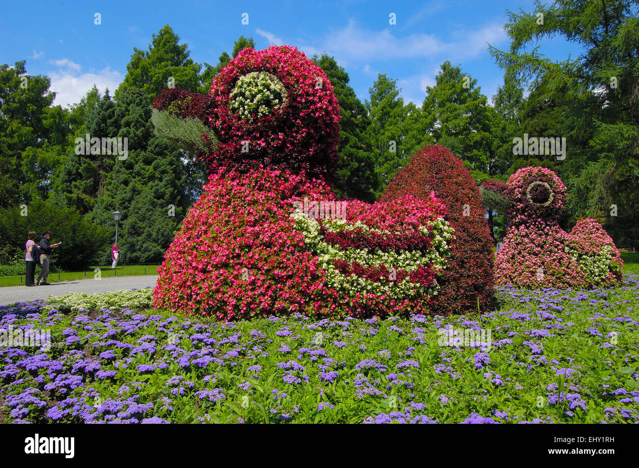 Mainau, Flower Island, Flowers sculpture, Baden-Wuerttemberg, Germany ...