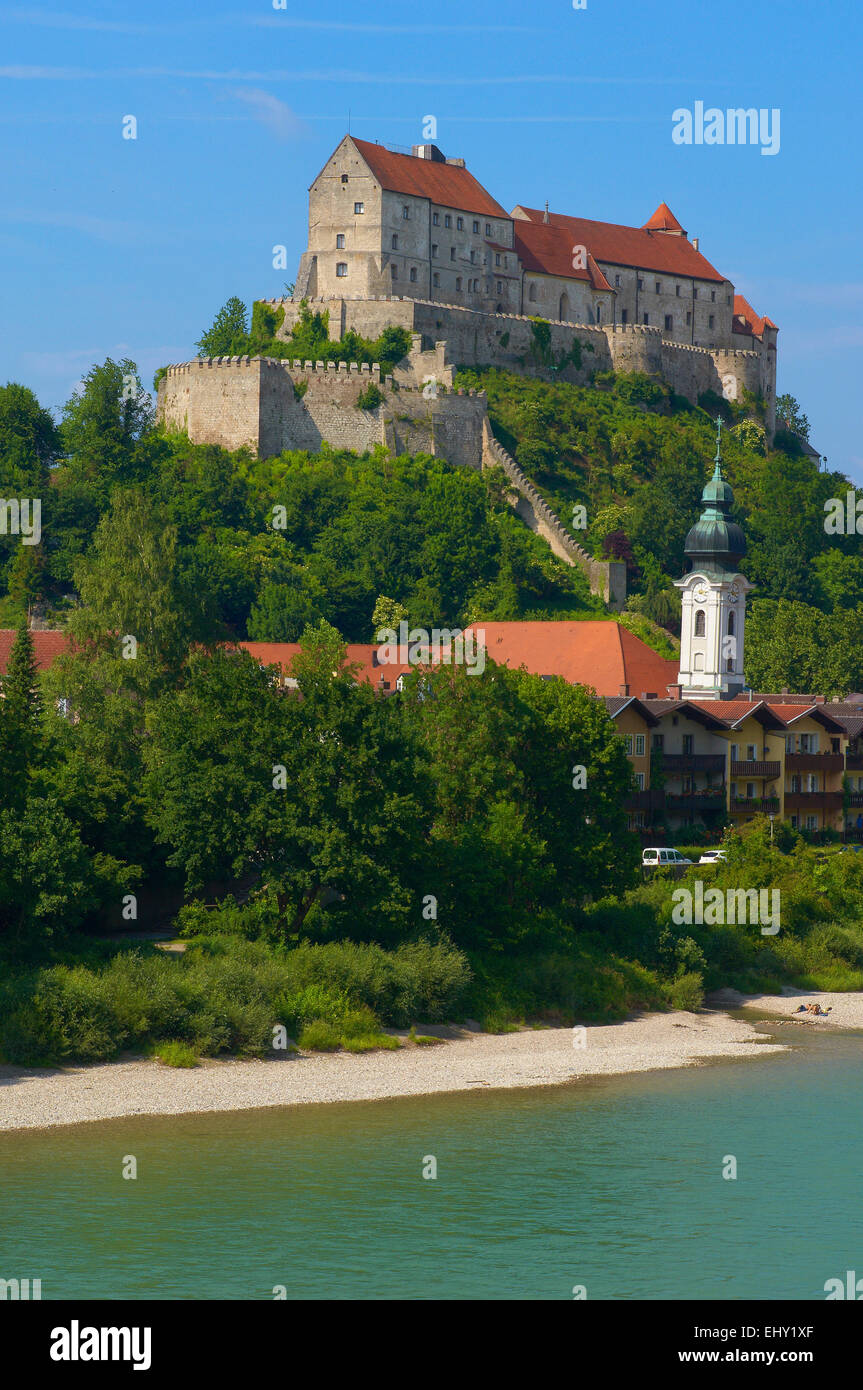 Burghausen, Castle, Altotting district, Upper Bavaria, Bavaria, Germany ...
