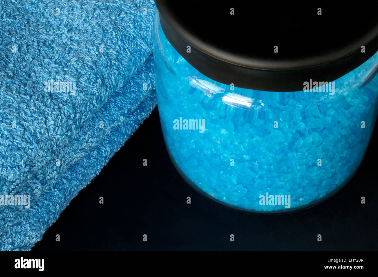 Blue bath salts hi-res stock photography and images - Alamy