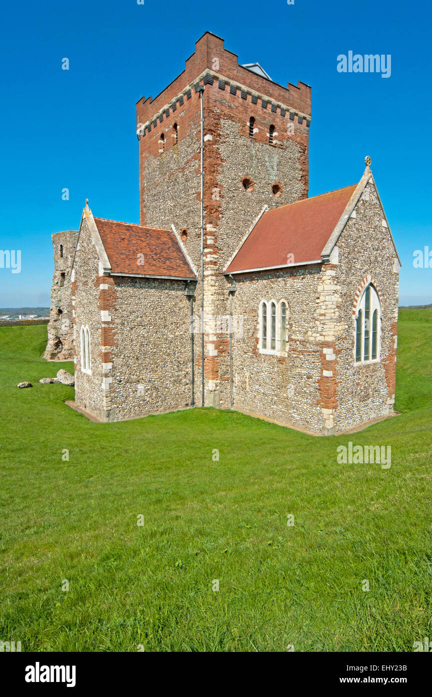 Dover Castle, Saxon Church of St Mary in Castro, Dover, Kent, England ...