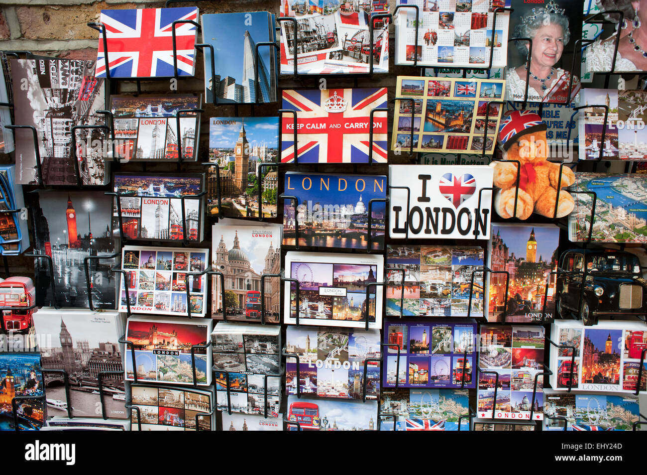 postcards of London England Stock Photo - Alamy
