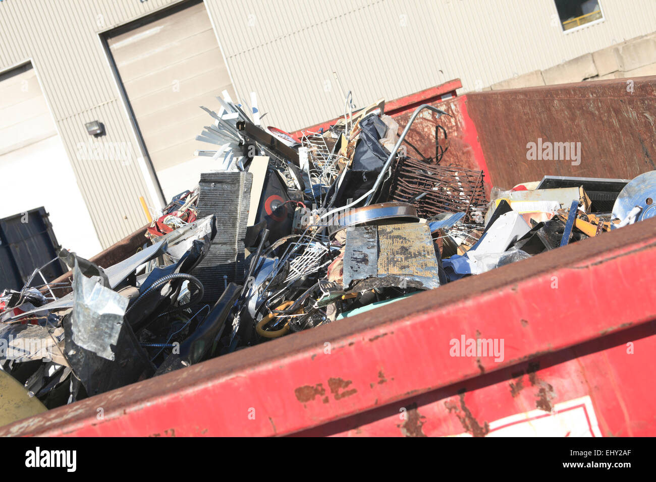 A Recycling Metal and Other old Material Stock Photo - Alamy