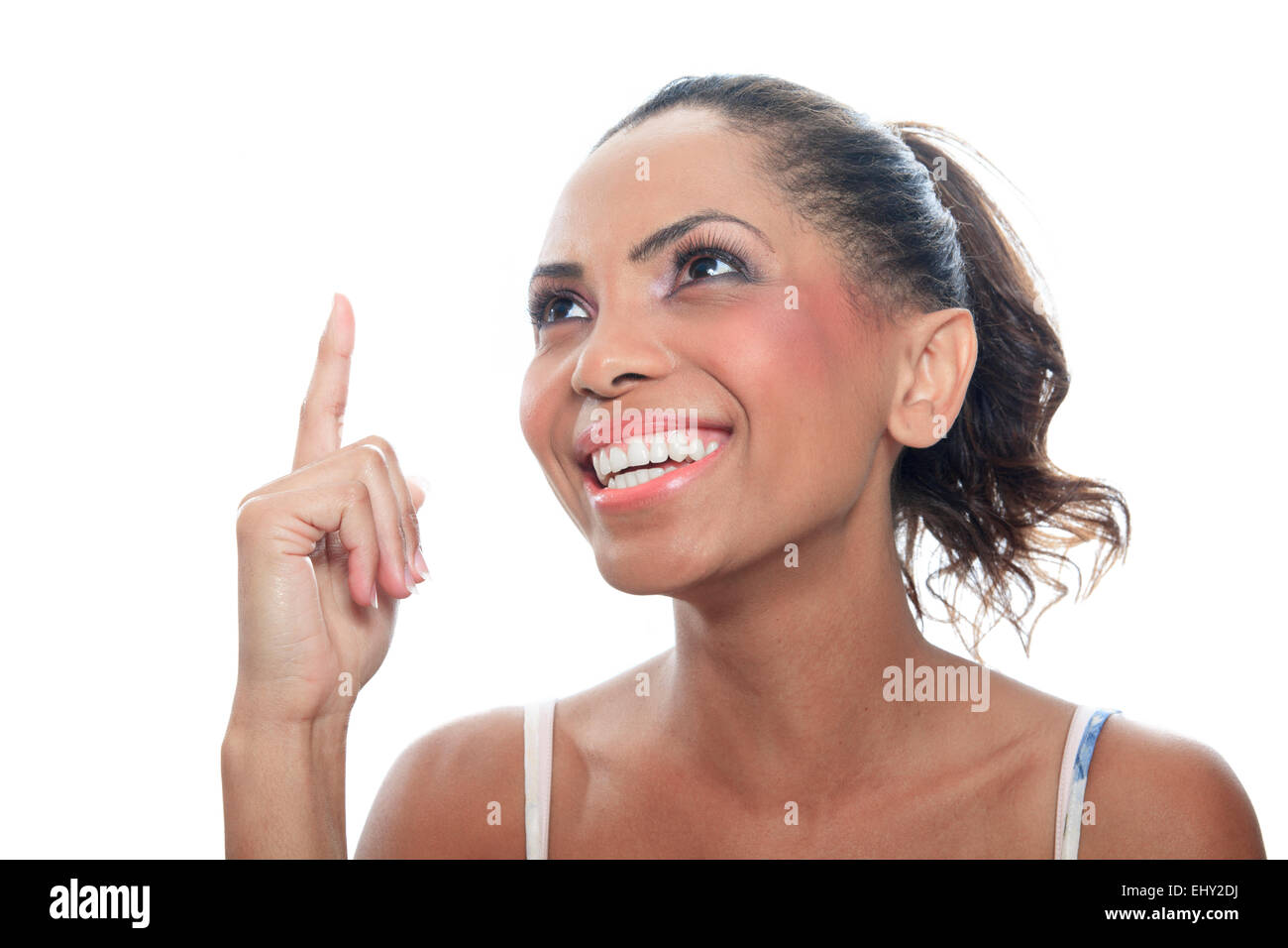 Mulatto person having a thinking situation Stock Photo - Alamy