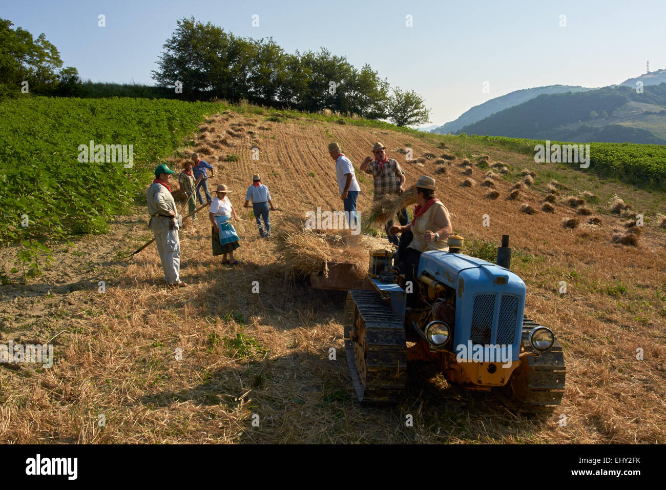 Manual thresher hi-res stock photography and images - Alamy