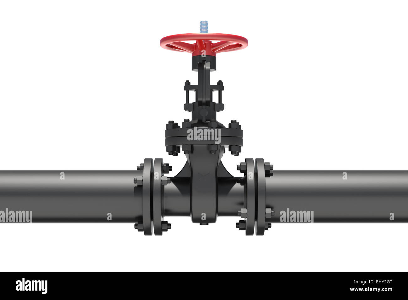 Black industrial valves and pipe Stock Photo - Alamy