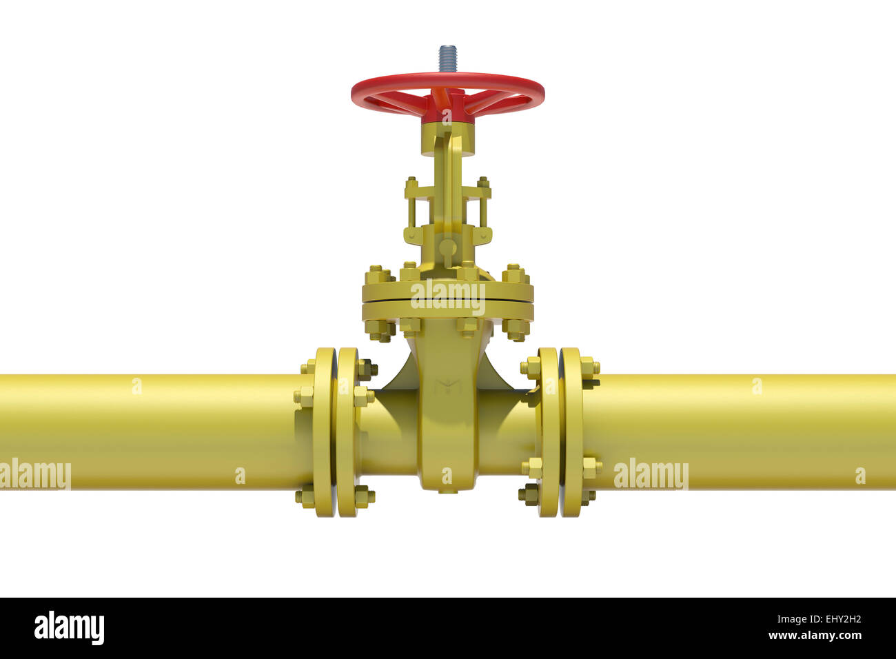 Yellow gas pipeline valves hi-res stock photography and images - Alamy