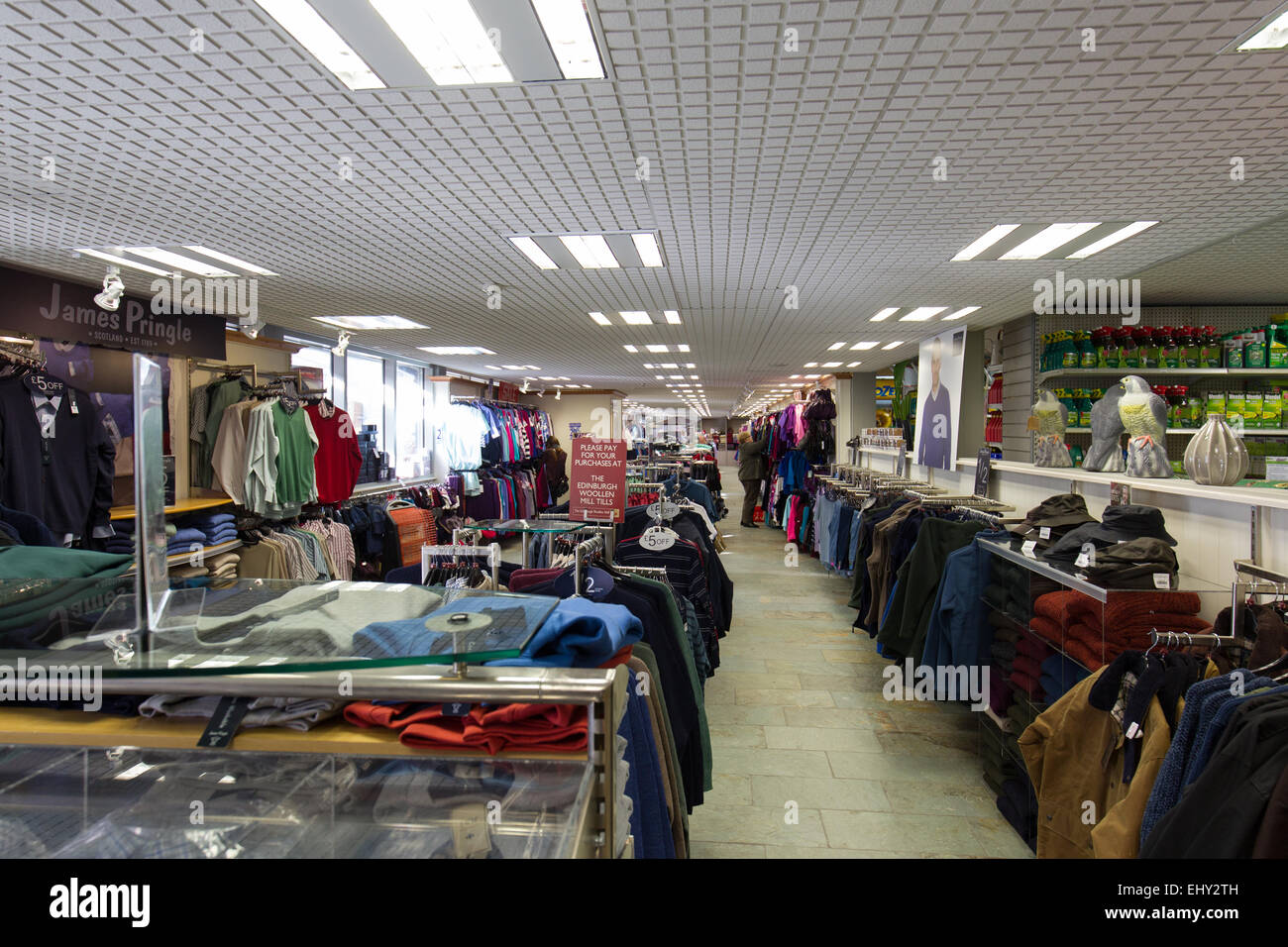 Edinburgh Woollen Mill shop inside Hayed Garden Centre Ambleside Stock ...