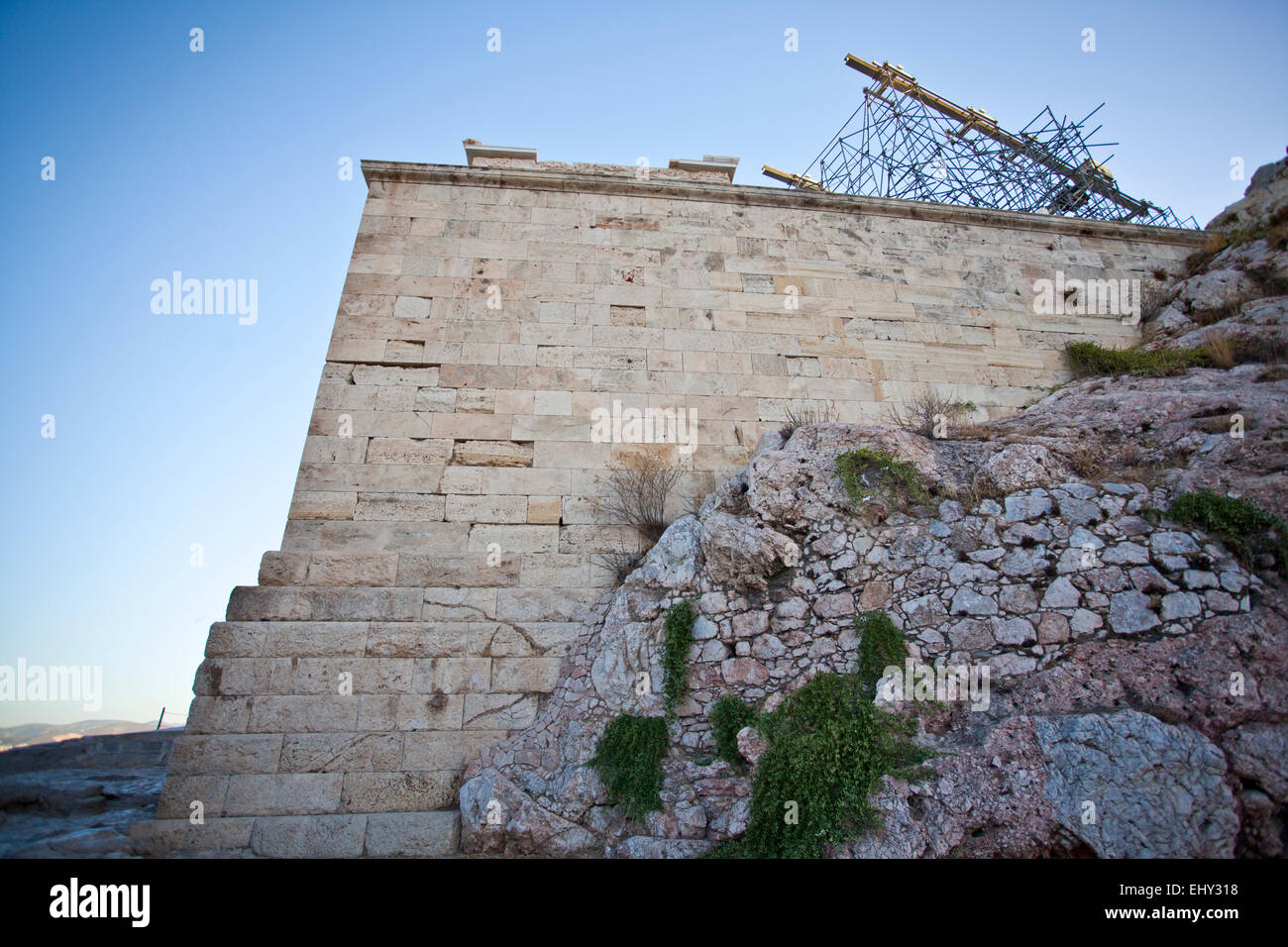 Acropolis wall hi-res stock photography and images - Alamy