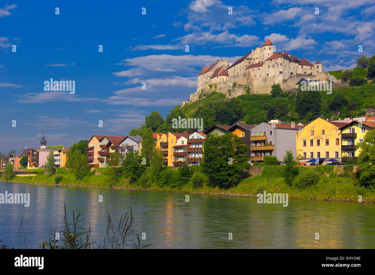 Burghausen, Castle, Altotting district, Upper Bavaria, Bavaria, Germany ...