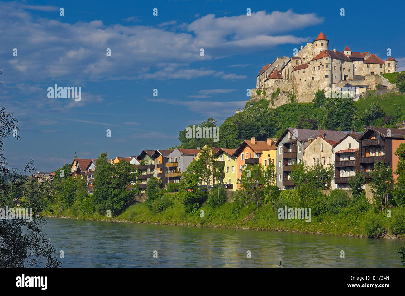 Burghausen, Castle, Altotting district, Upper Bavaria, Bavaria, Germany ...