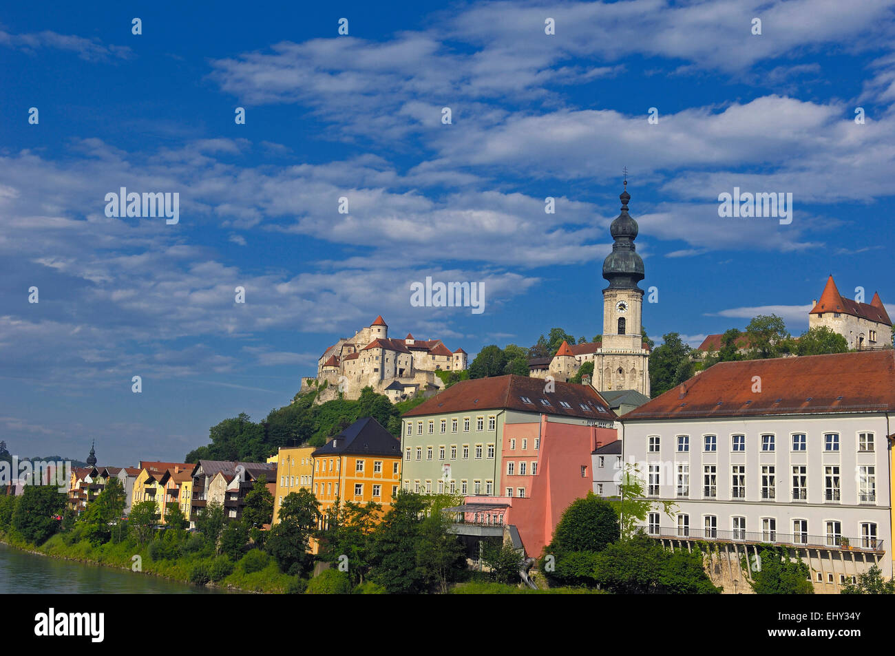 Burghausen, Castle, Altotting district, Upper Bavaria, Bavaria, Germany ...