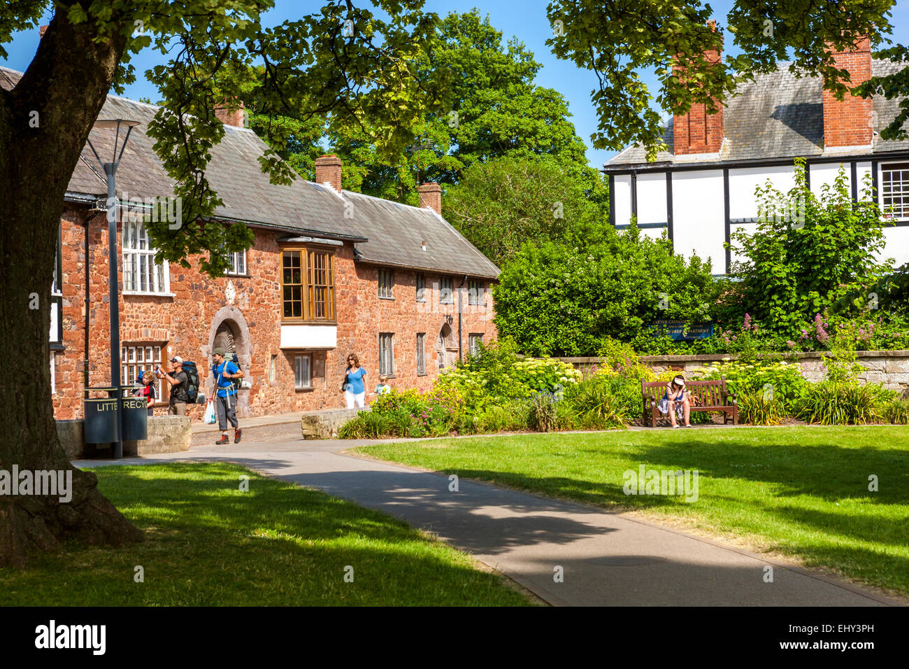 Cathedral Close, Exeter, Devon, England, United Kingdom, Europe Stock ...