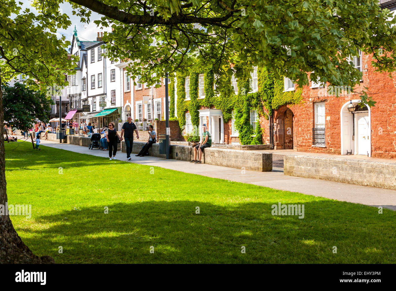 Cathedral Close, Exeter, Devon, England, United Kingdom, Europe Stock ...