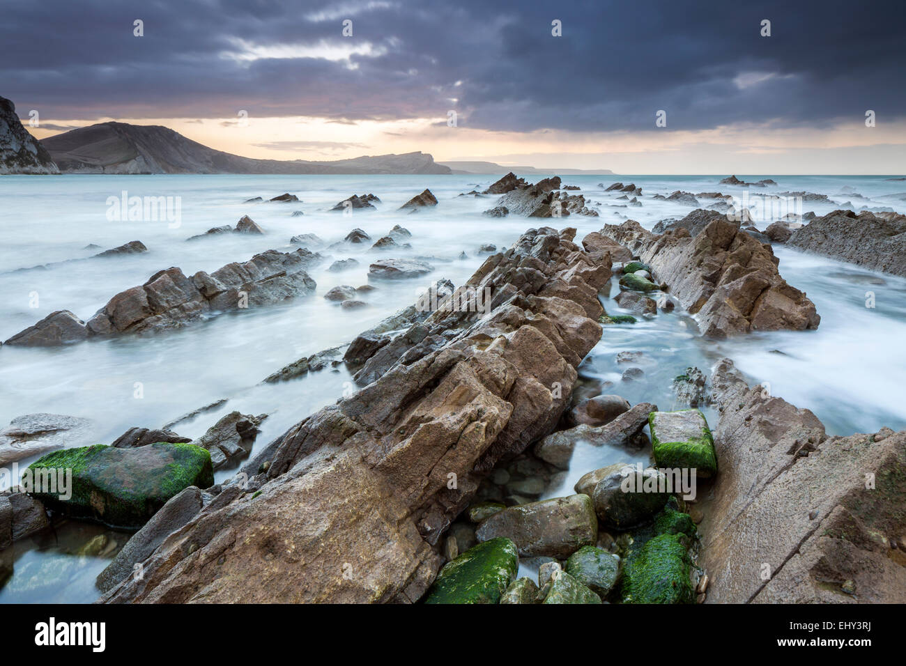 Mupe Ledges at Mupe Bay, Jurassic Coast, UNESCO World Heritage Site ...