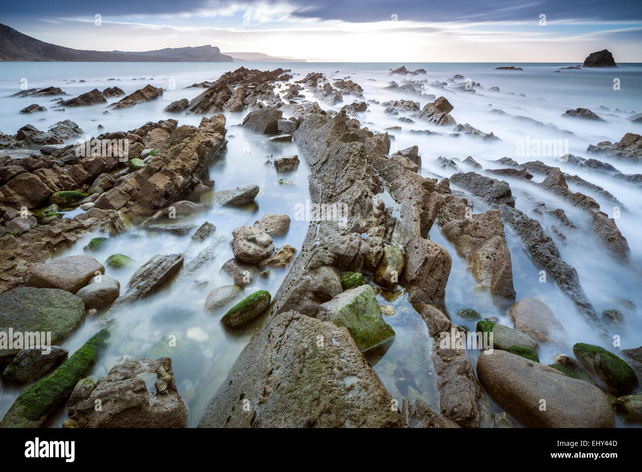 Mupe Ledges at Mupe Bay, Jurassic Coast, UNESCO World Heritage Site ...