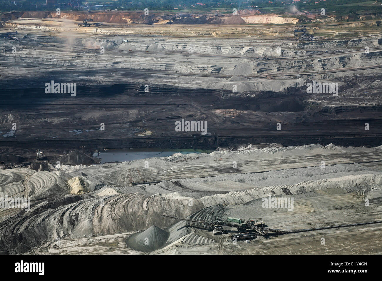 Coal mine, aerial view Stock Photo - Alamy