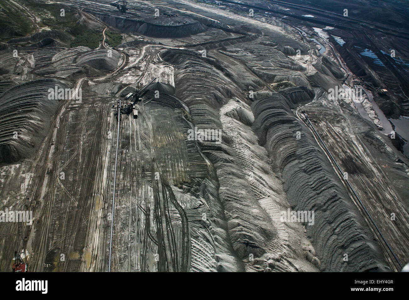 Coal mine, aerial view Stock Photo - Alamy