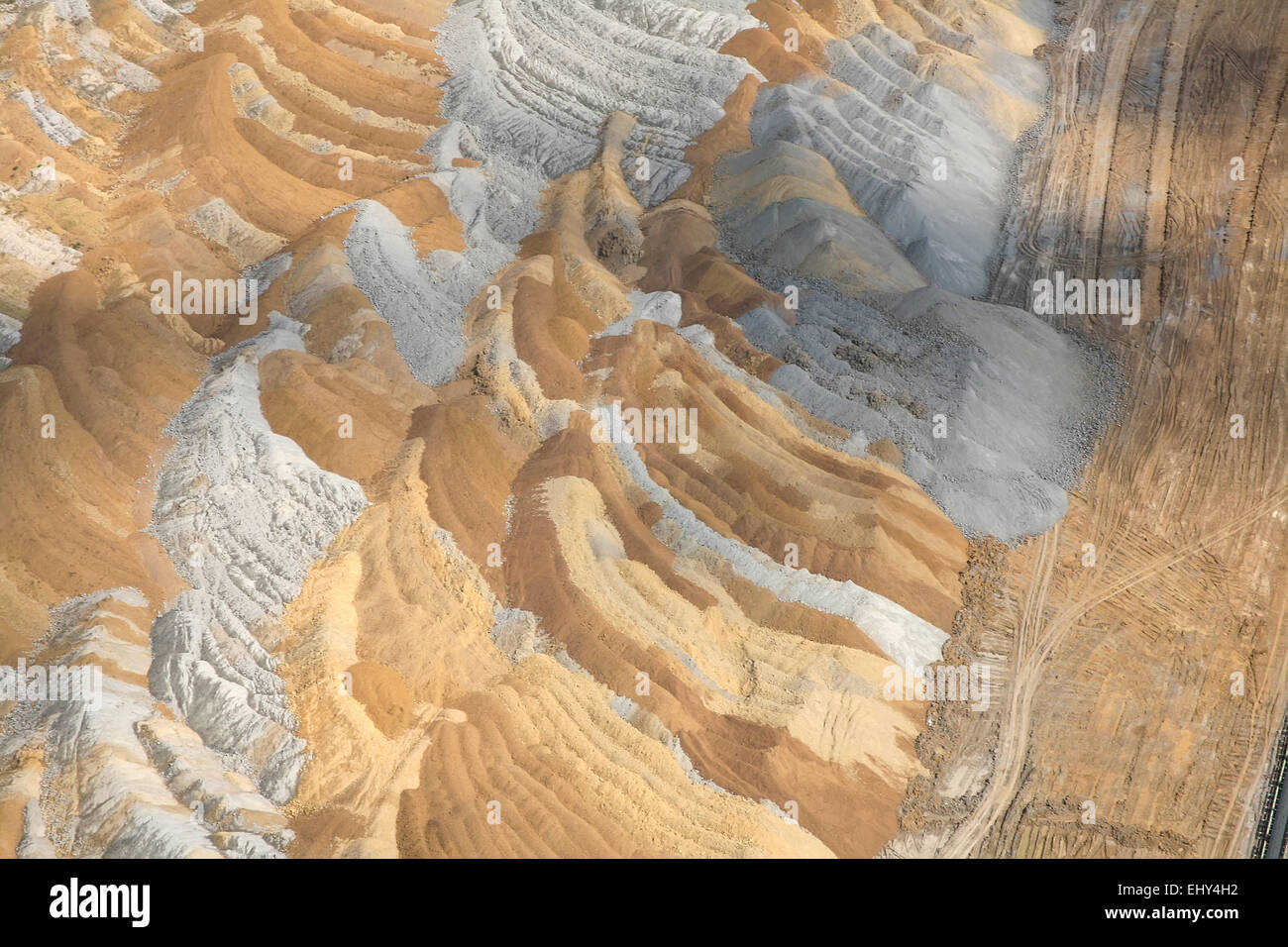 Coal mine, aerial view Stock Photo - Alamy